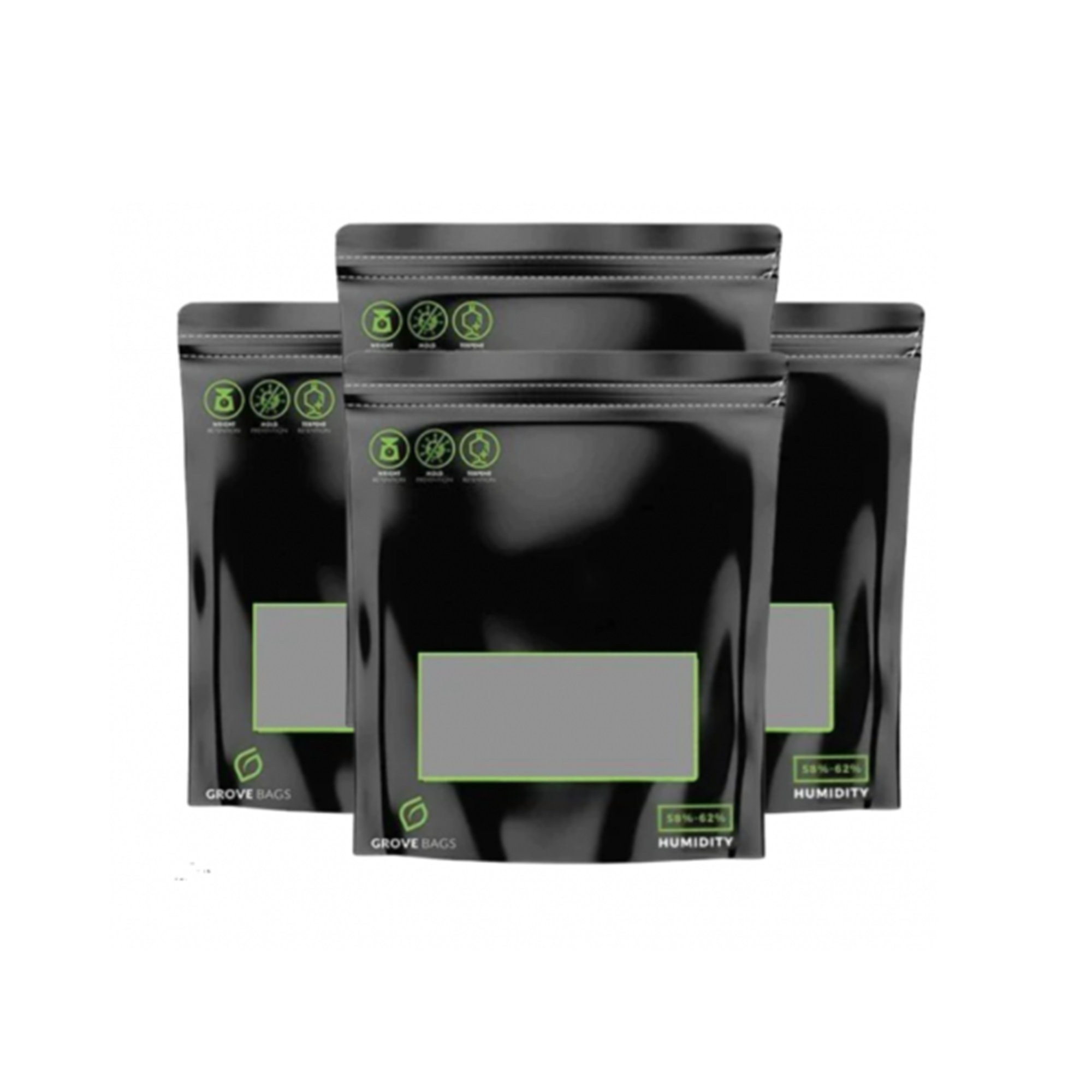 Grove - Grove Bags - Windowed Black – Black Flag Horticulture