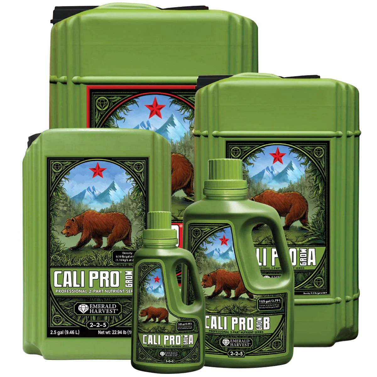 Emerald Harvest - Cali Pro Grow (A&B set) - (Base Feed) – Black Flag ...
